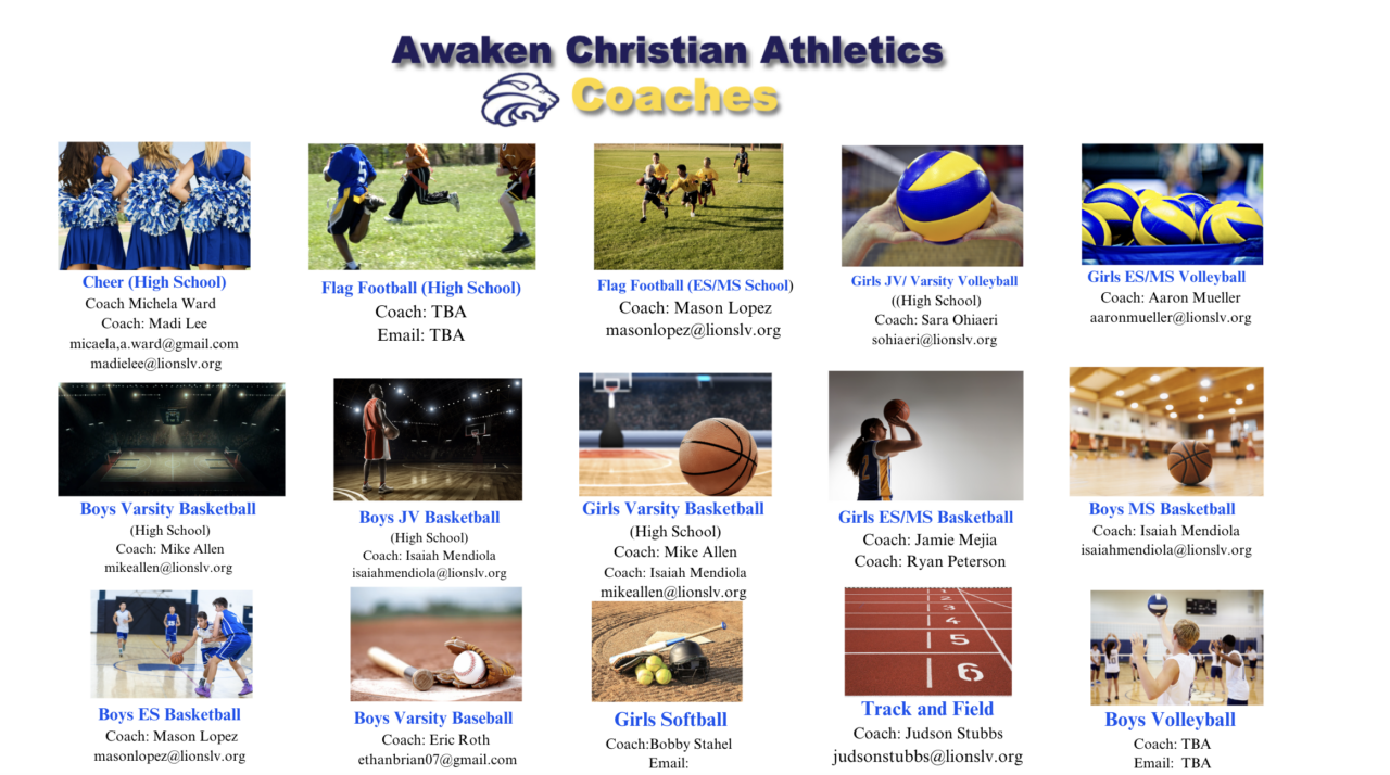 Athletics - Awaken Christian Academy